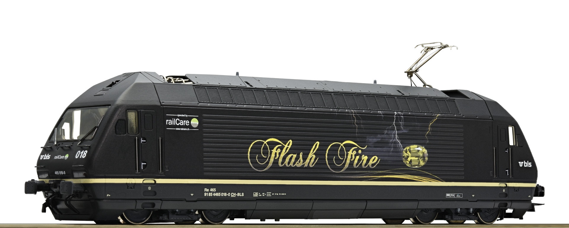 Roco 79273 Elektrolokomotive 465 018 „Flash Fire“, BLS World of Trains ...