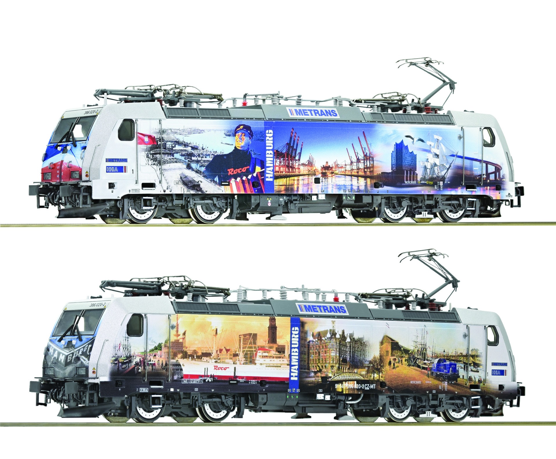 Roco 79665 Elektrolokomotive BR 386, Metrans "150 Jahre Hamburger ...