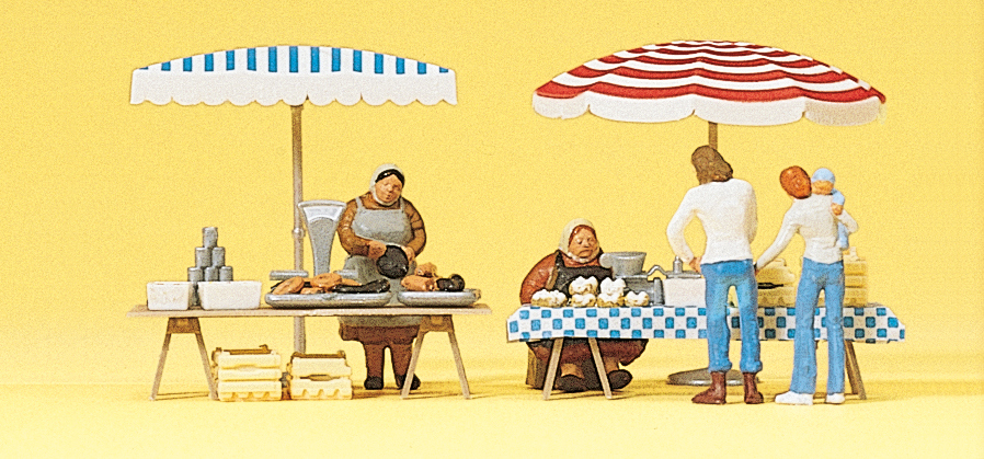 Preiser 10052 Marktstände, Fertigmodell - World of Trains ...