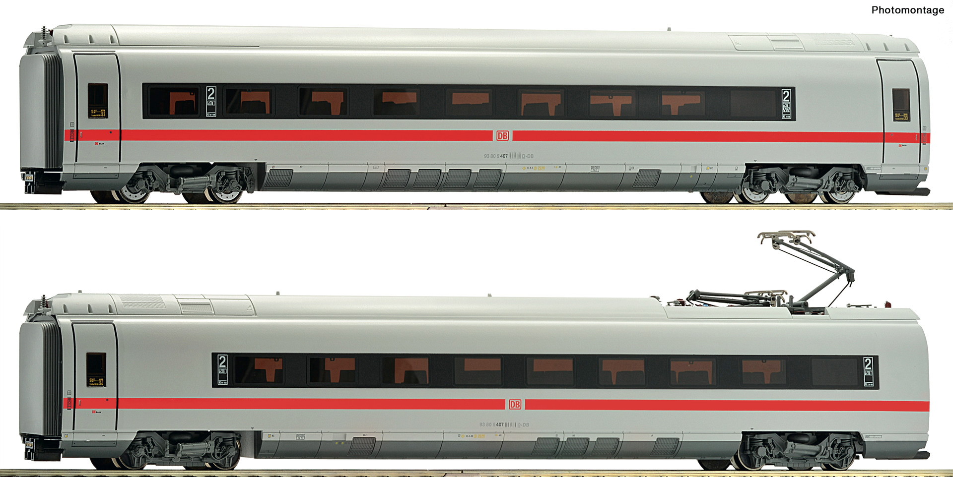 Roco 78045 2-tlg. Set: Zwischenwagen ICE 3 (BR 407), DB AG World of ...