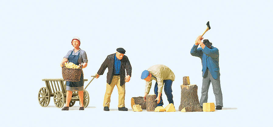 Preiser 10539 Auf dem Bauernhof - World of Trains Modelleisenbahn Shop