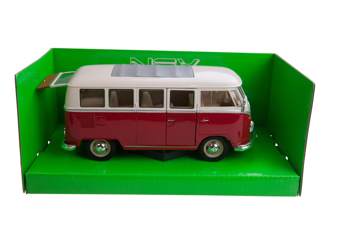Prehm 22095 Welly VW T1 Bus rot/weiss 1962 - World of Trains ...