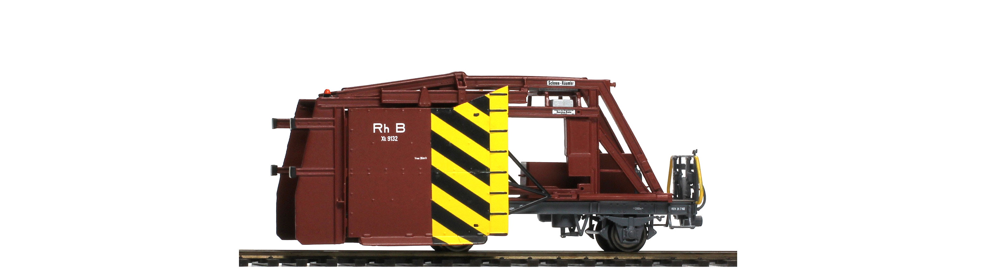 BEMO 2299 191 RhB Xk 9132 Räumpflug oxidrot - Exklusivmodell 2020 World ...