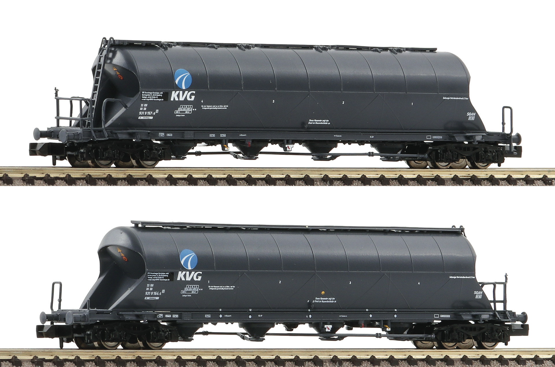 Fleischmann 849002 2-tlg. Set: Staubsilowagen, KVG, DB World of Trains ...