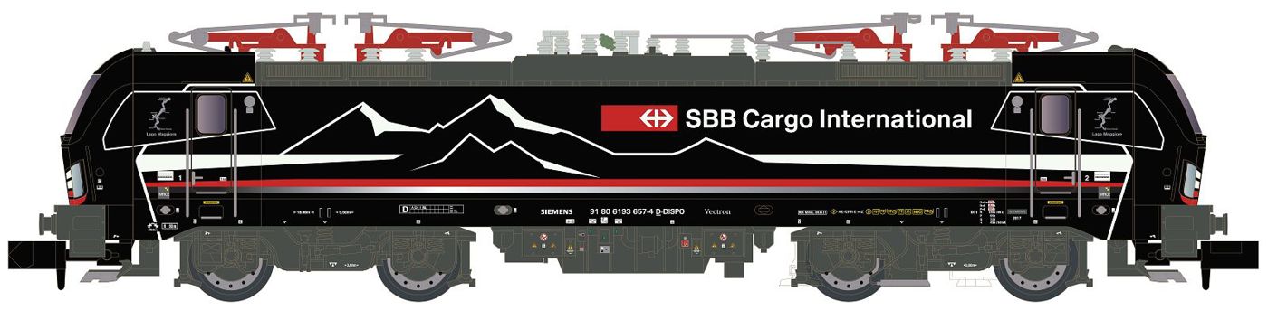 Hobbytrain H30169S E-Lok BR 193 657 Vectron SBB Cargo/Shadowpiercer, Ep.VI, Snd - World of ...