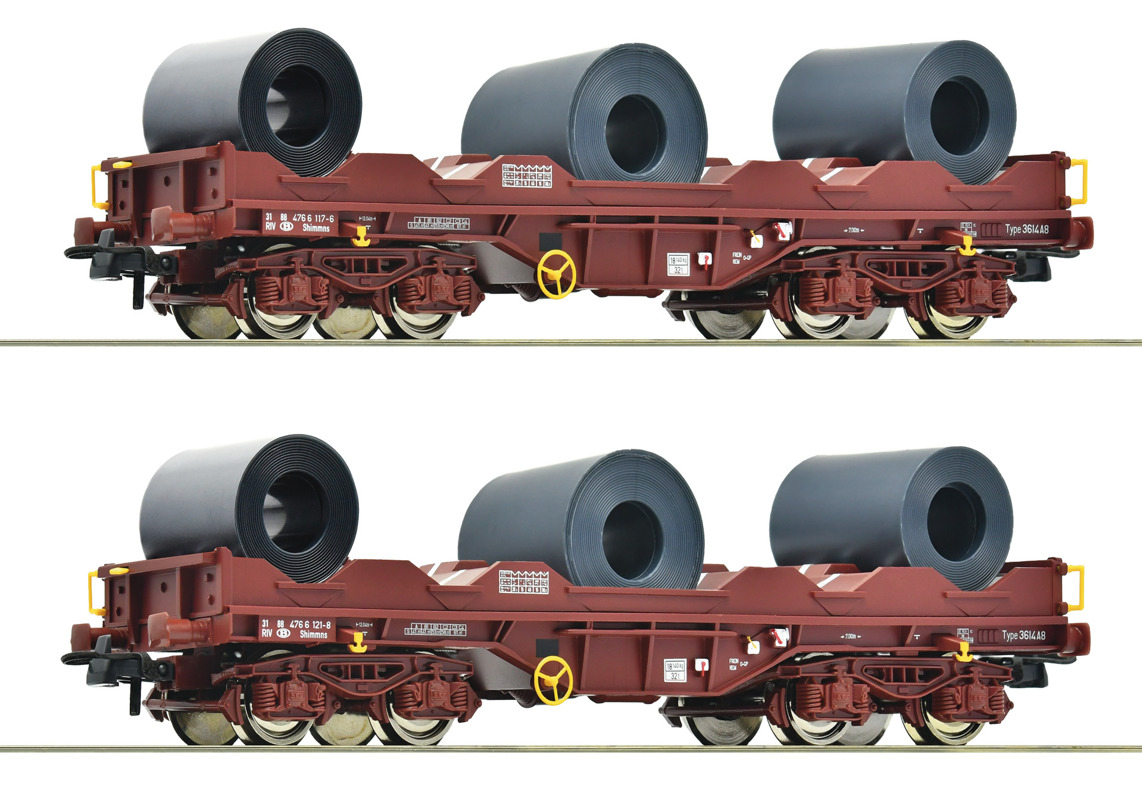 Roco 76338 2-tlg. Set: Coiltransportwagen, SNCB - World of Trains ...