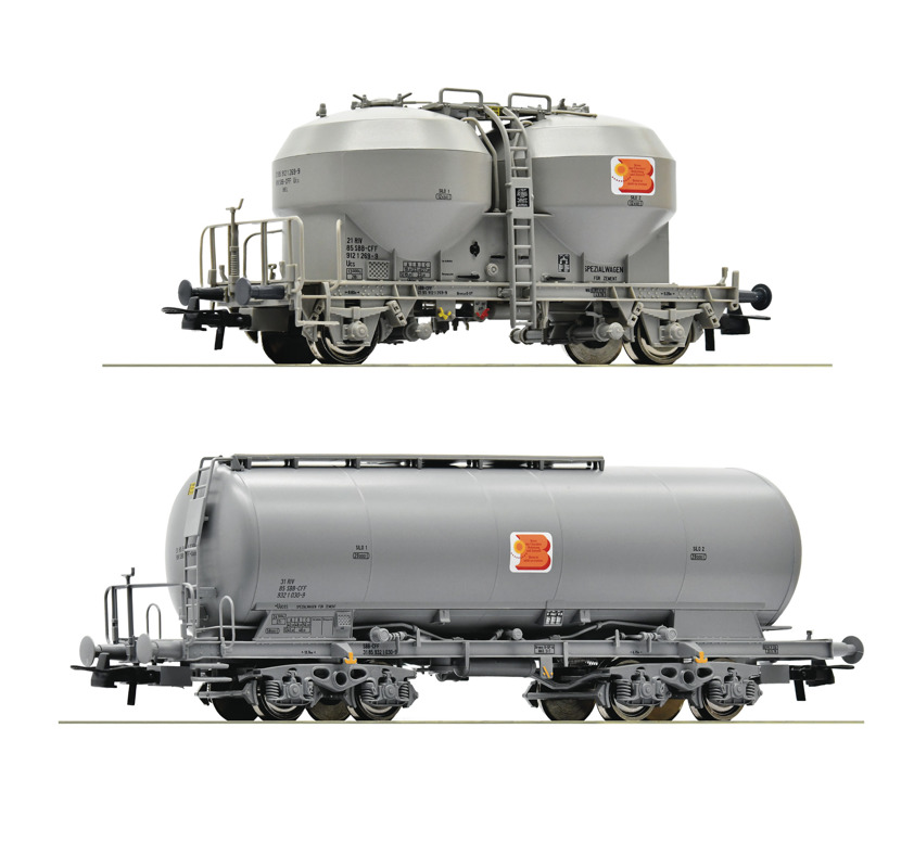 Roco 77038 2-tlg. Set: Silowagen, SBB - World of Trains Modelleisenbahn ...