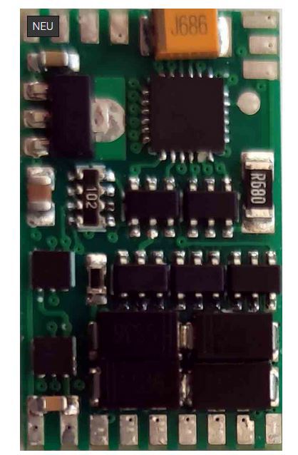 Decoderwerk 70901 Fahrdecoder 2A mit 8 Ausgängen, SUSI und Lastregelung sowie vielen Effekten ...