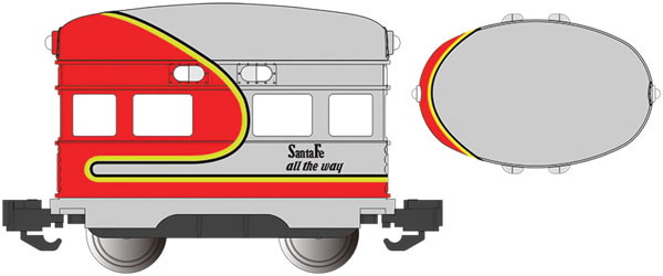 Bachmann Industries 96284 Eggliner ATSF World of Trains Modelleisenbahn ...
