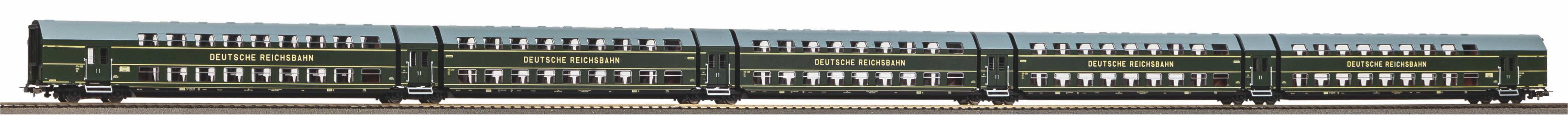 PIKO 53124 Doppelstock-Gliederzug DGBe12 DR III World of Trains ...