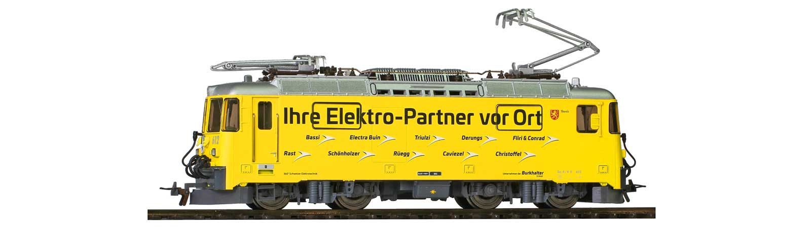 BEMO 1358 182 RhB Ge 4/4 II 612 Universallok "Burkhalter Gruppe" World ...