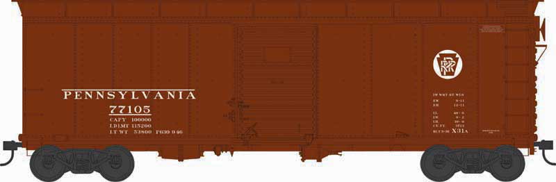 Bowser Manufacturing Co 43322 X31 Box PRR 77105 World of Trains ...