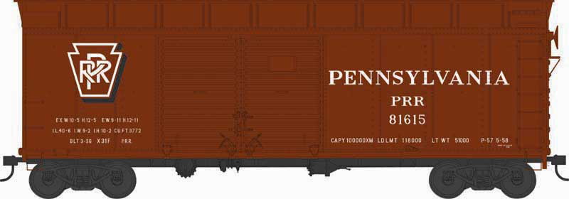 Bowser Manufacturing Co 43341 X31 Box PRR 81623 World of Trains ...