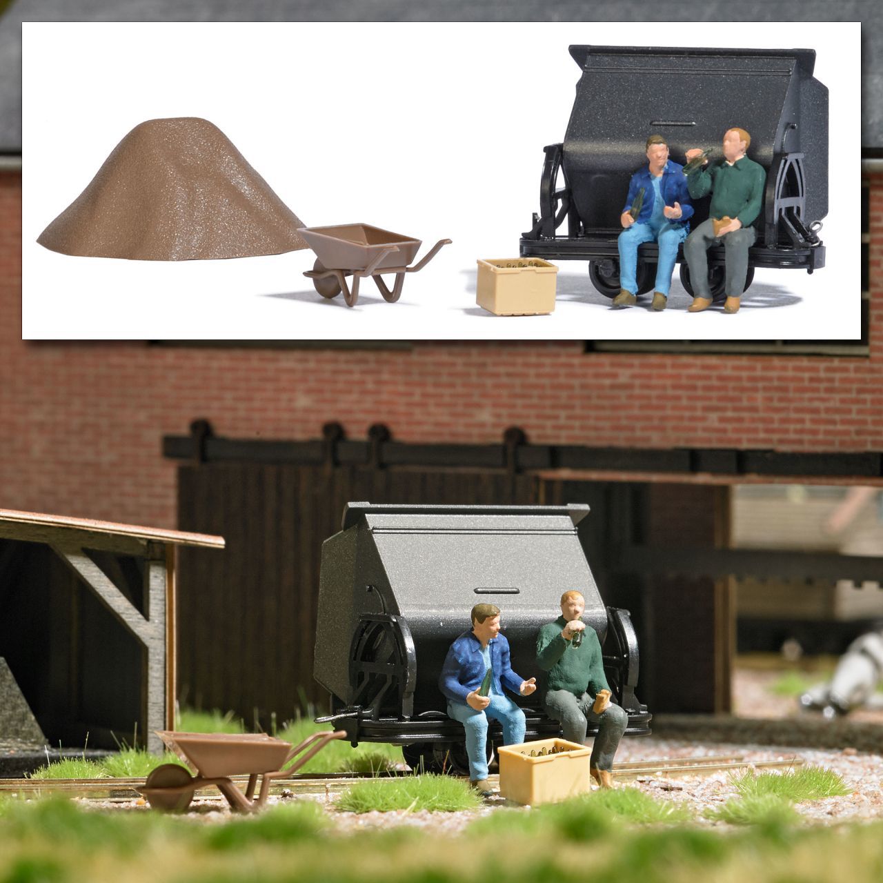 Busch 12452 Action Set: Arbeitspause World of Trains Modelleisenbahn Shop