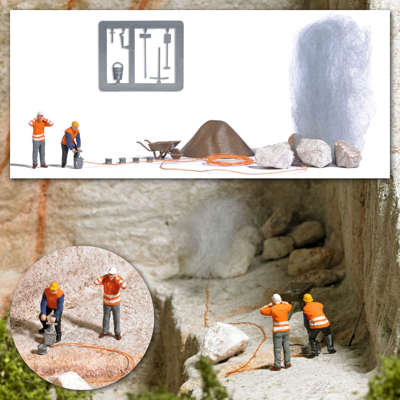 Busch 7942 Action Set: Die Sprengung World of Trains Modelleisenbahn Shop