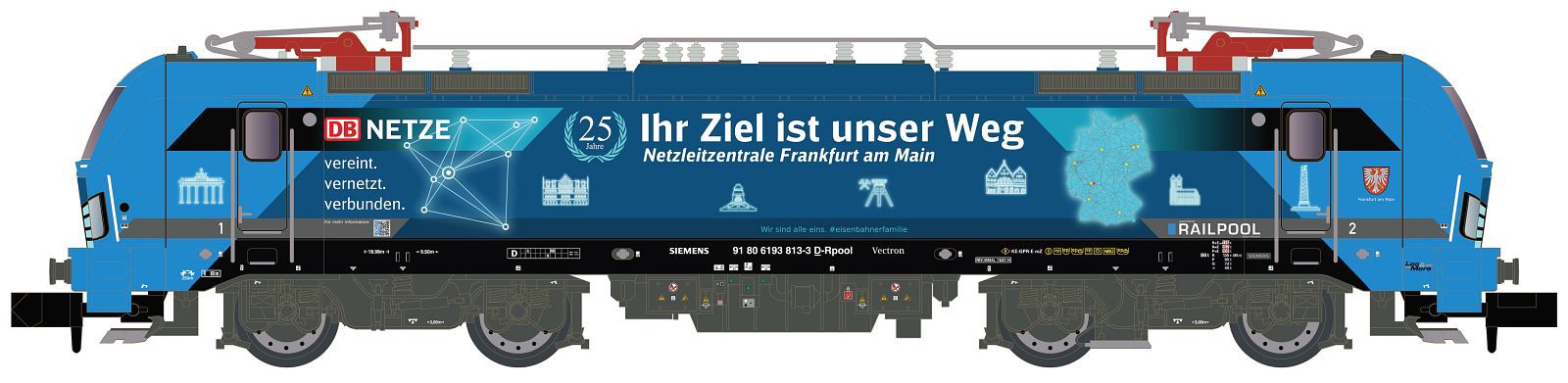Hobbytrain H30168S E-Lok BR 193 813 Vectron Railpool/DB Netze, Ep.VI, Sound World of Trains ...