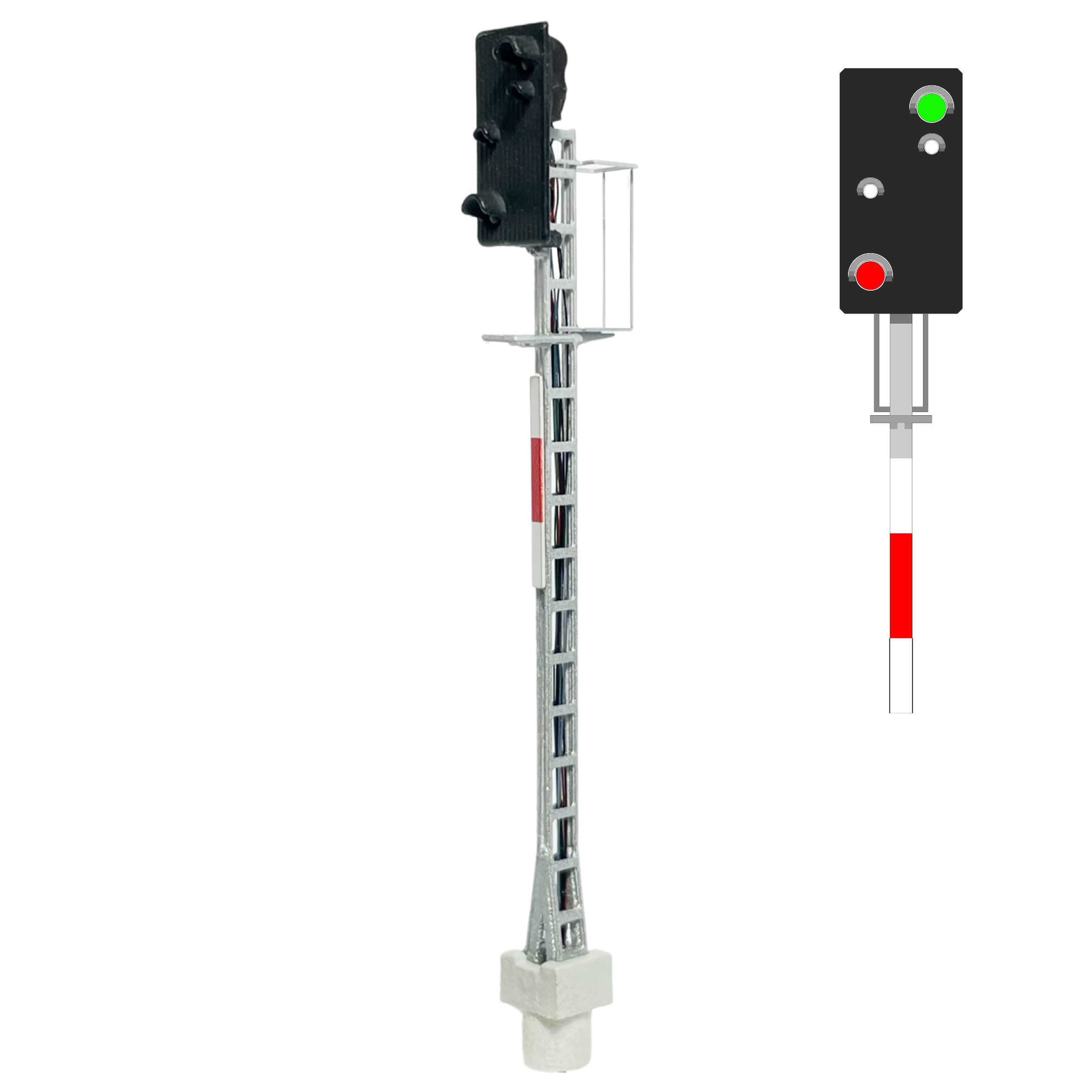 Mafen 415105 ÖBB - Hauptsignal 4-Lichter (Grün/Weiß/Weiß/Rot) World of ...