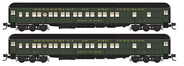 Micro Trains Line 983 02 213 12-1 Slpr 2-Pk USDOI case World of Trains ...