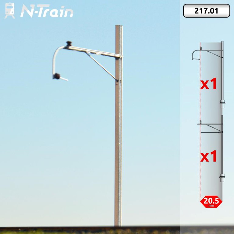 N-Train 21701 SBB - H-Profilmasten mit altem Ausleger (2 St.) World of ...