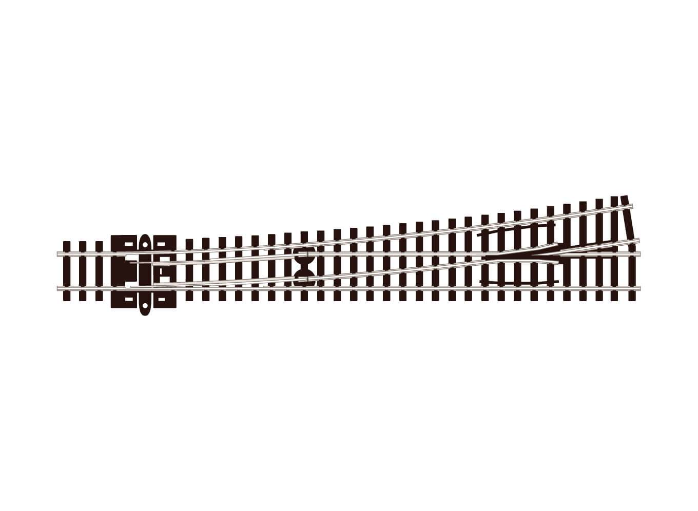 PECO SL-E389 Code 80 8° Weiche links, lang, R 914 mm World of Trains ...