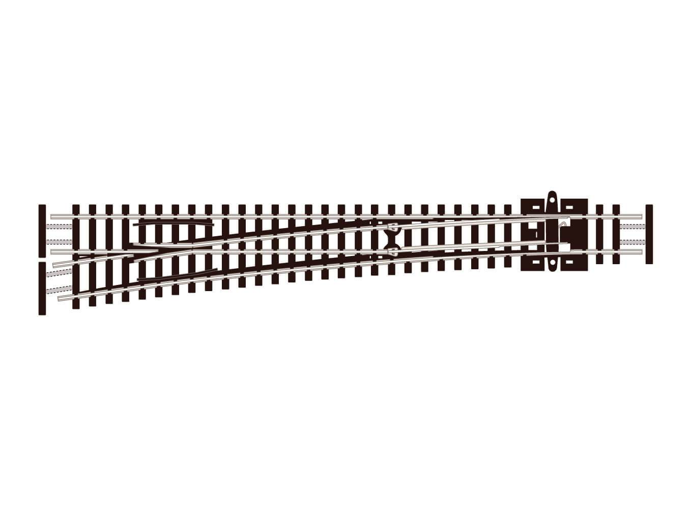 PECO SL-E389F Code 55 10° Weiche links, lang, R 914 mm World of Trains ...