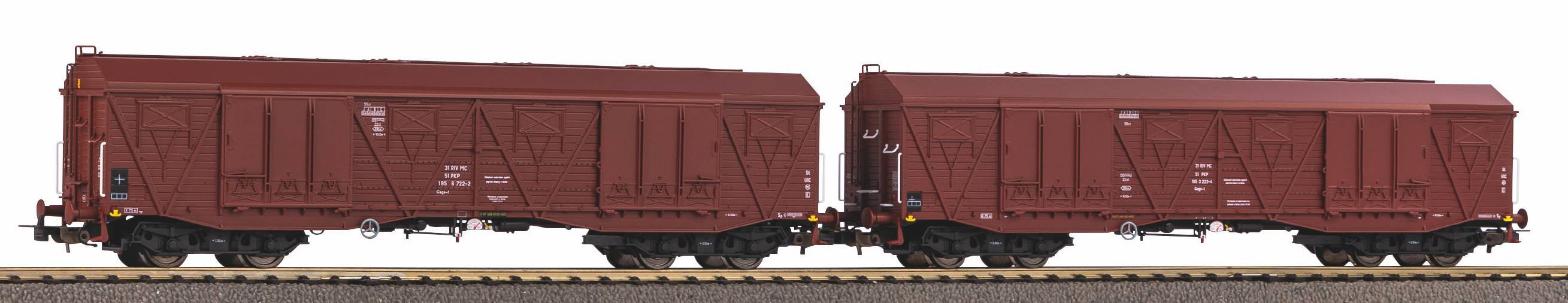 PIKO 58259 2er Set Grossraumgüterwagen 401Ka PKP V World of Trains ...