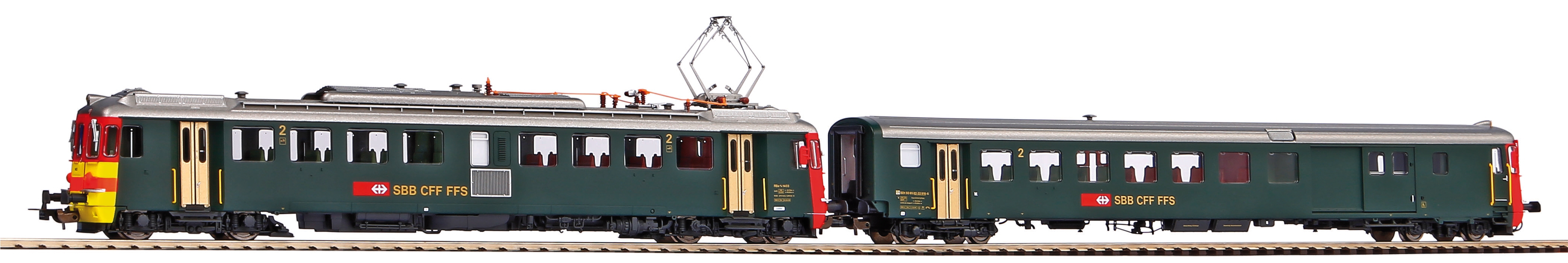 PIKO 96832 2er Set Rbe 4/4 Seetal SBB IV Triebwagen + Steuerwagen World ...