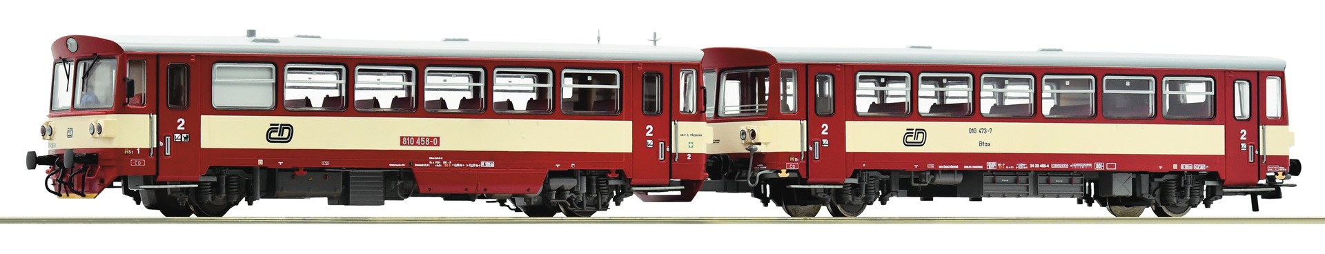 Roco 70376 Dieseltriebwagen 810 458-0 mit Beiwagen, CD World of Trains ...