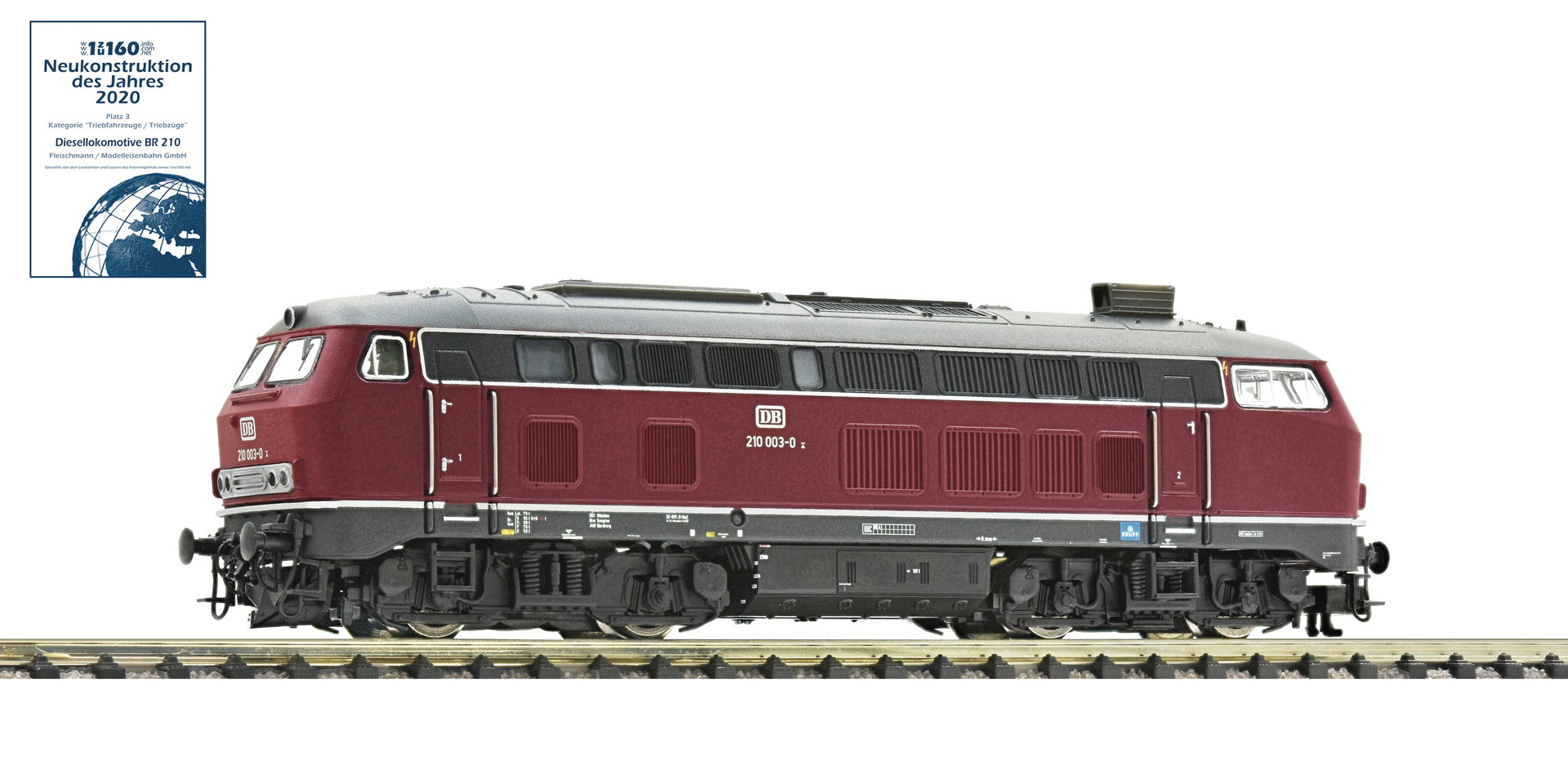 Fleischmann 724210 Diesellokomotive BR 210 mit Gasturbinenantrieb, DB ...