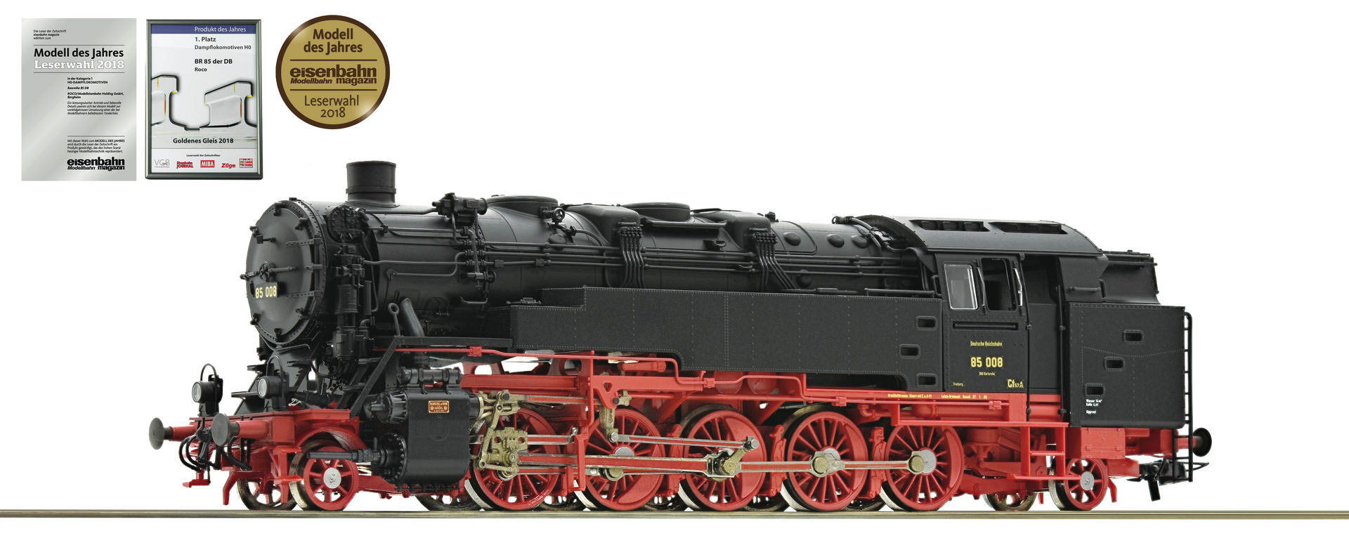 Roco 72265 Dampflokomotive 85 008, DRG World of Trains Modelleisenbahn Shop