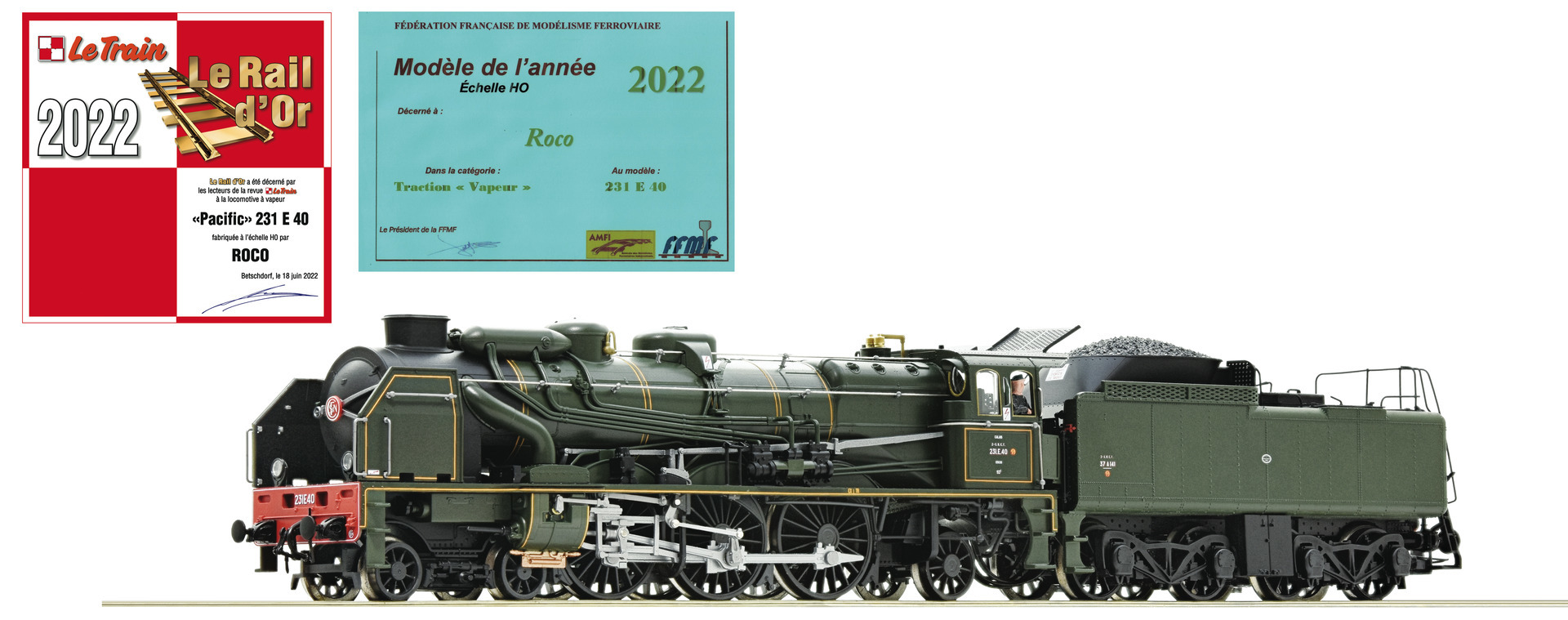 Roco 73079 Dampflokomotive 231 E 40, SNCF World of Trains ...
