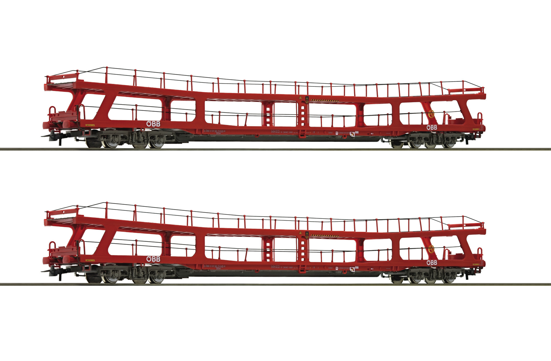 Roco 74128 2-tlg. Set: Autotransportwagen, ÖBB World of Trains ...