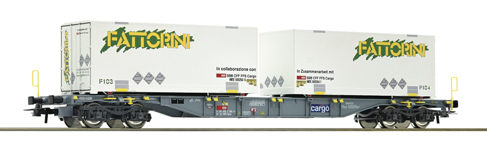 Roco 76934 Containertragwagen, SBB World of Trains Modelleisenbahn Shop