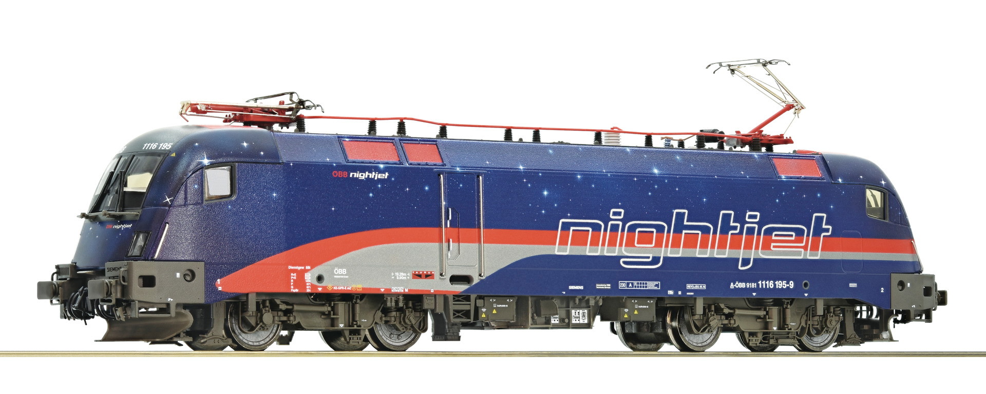 Roco 79242 Elektrolokomotive 1116 195 „Nightjet“, ÖBB World of Trains ...