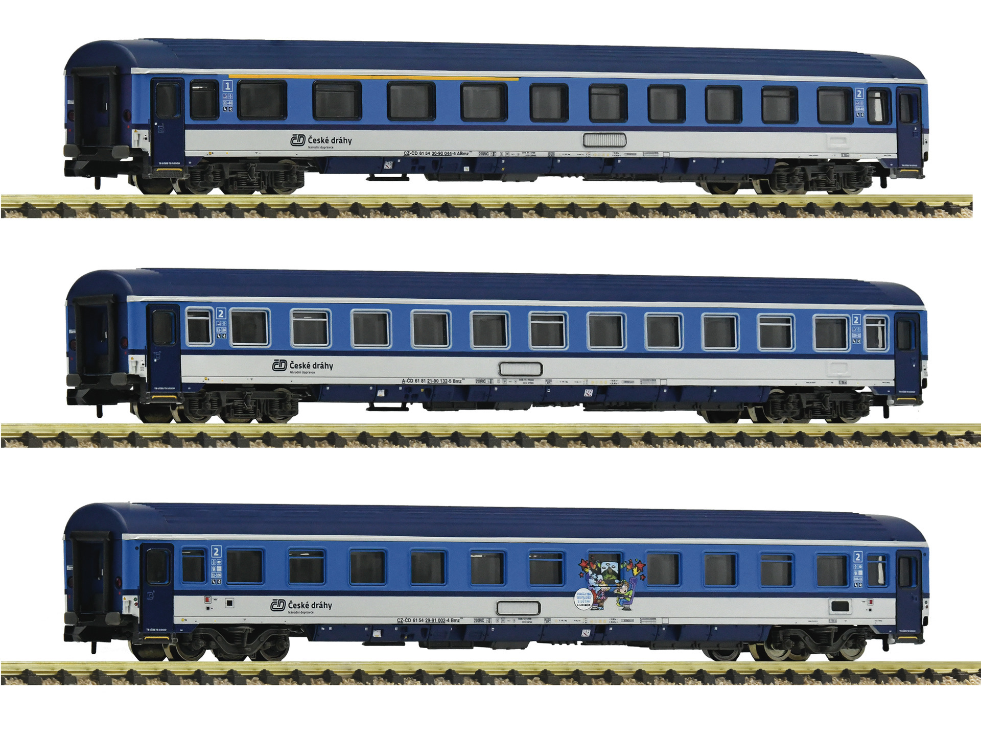 Fleischmann 6260030 3-tlg. Set: Eurofima-Wagen, CD World of Trains ...