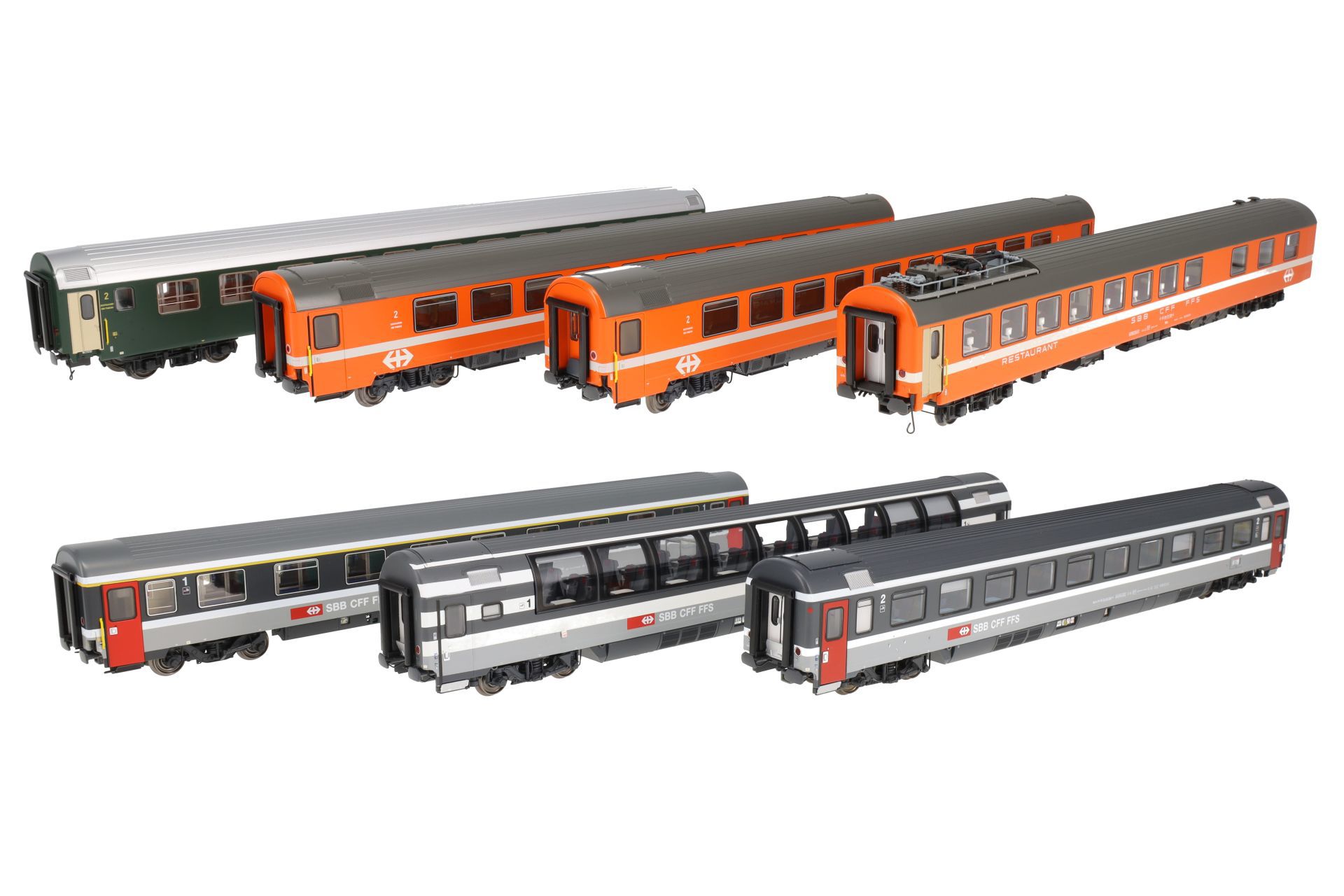 L.S. Models MW 02105 SBB 7tlg. Set München-Zürich EC 96 Gottfried ...