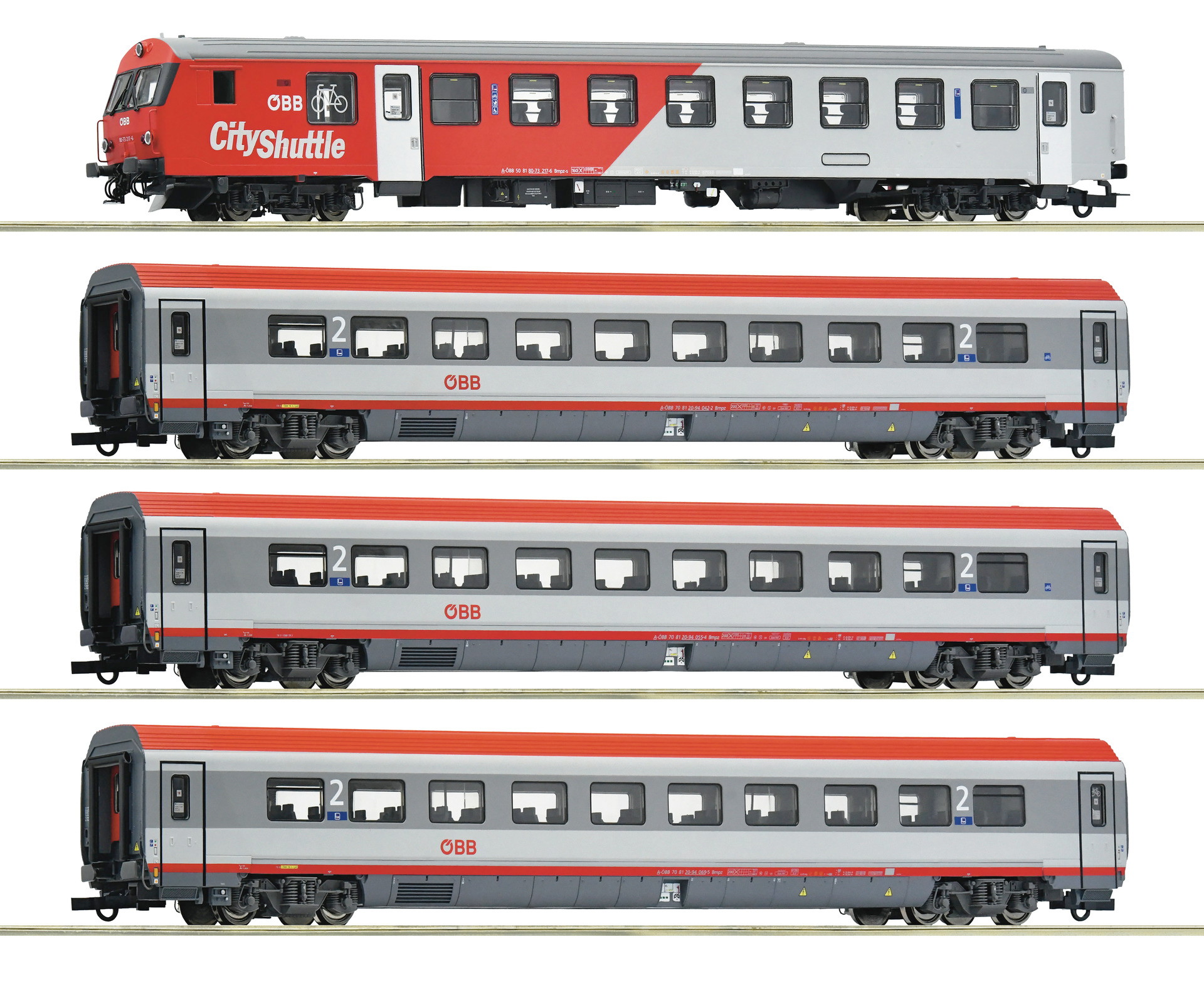 Roco 74047 4-tlg. Set: IC 515 „Hahnenkamm“, ÖBB World of Trains ...
