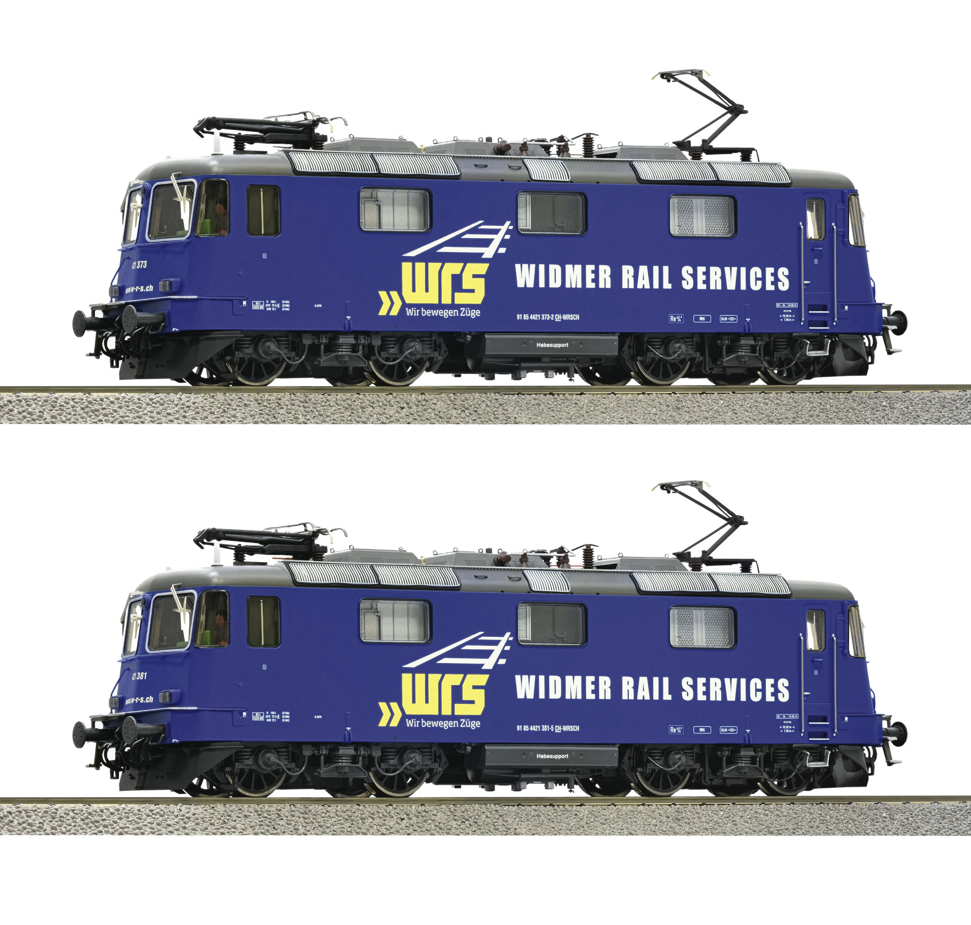Roco 7510045 2-tlg. Set: Elektrolokomotiven 421 373-2 und 421 381-5 ...