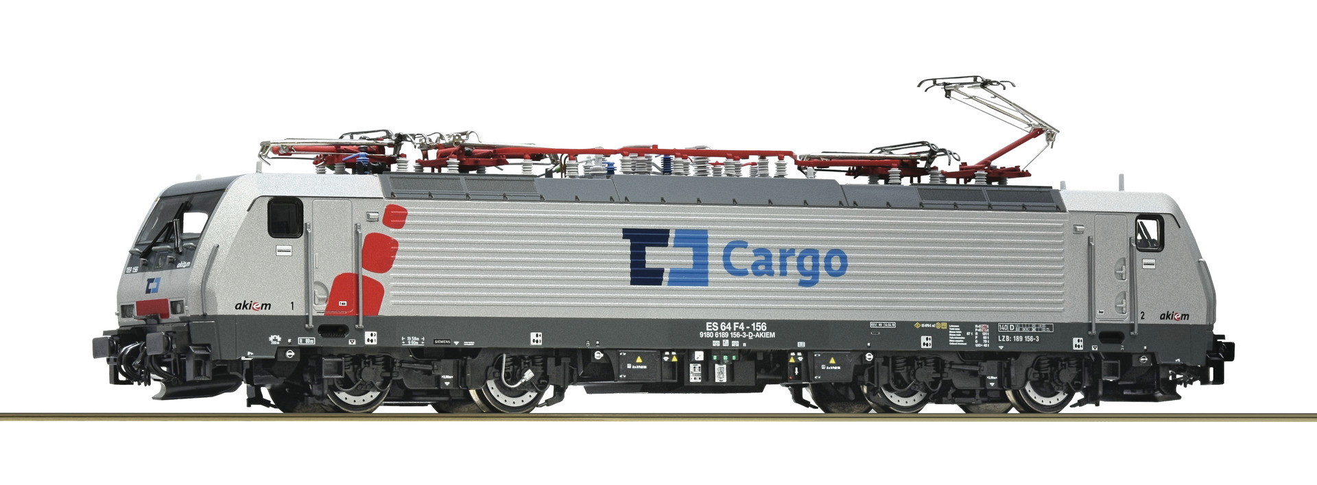 Roco 7500202 Elektrolokomotive 189 156-3, Akiem/CD Cargo World of ...