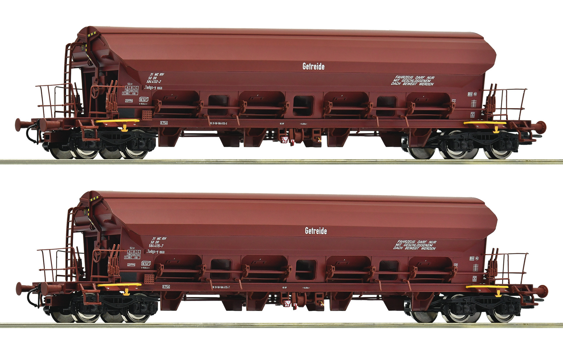 Roco 6600125 2-tlg. Set: Schwenkdachwagen, DR World of Trains Modelleisenbahn Shop
