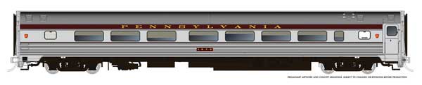 Rapido Trains Inc 115167 Budd Coach PRR 1572 World of Trains ...