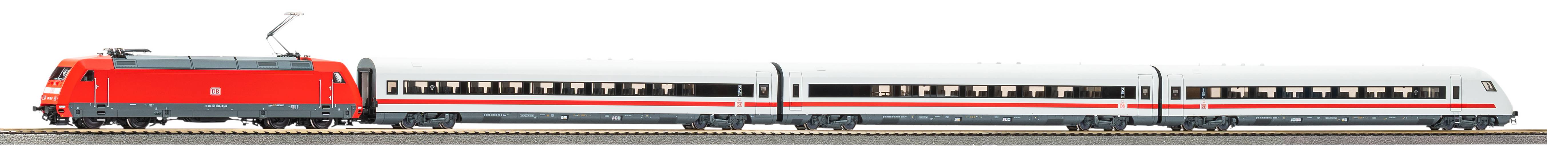 PIKO 58153 Sound-Zugset 4tlg. Metropolitan BR 101 mit Personenwagen und ...